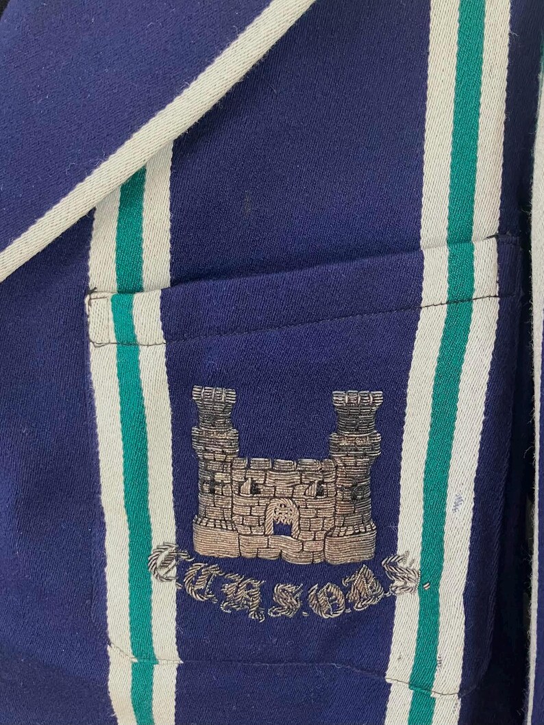 Vintage British Rowing/ Club Blazer All Wool Size Small 1960s Amazing ...