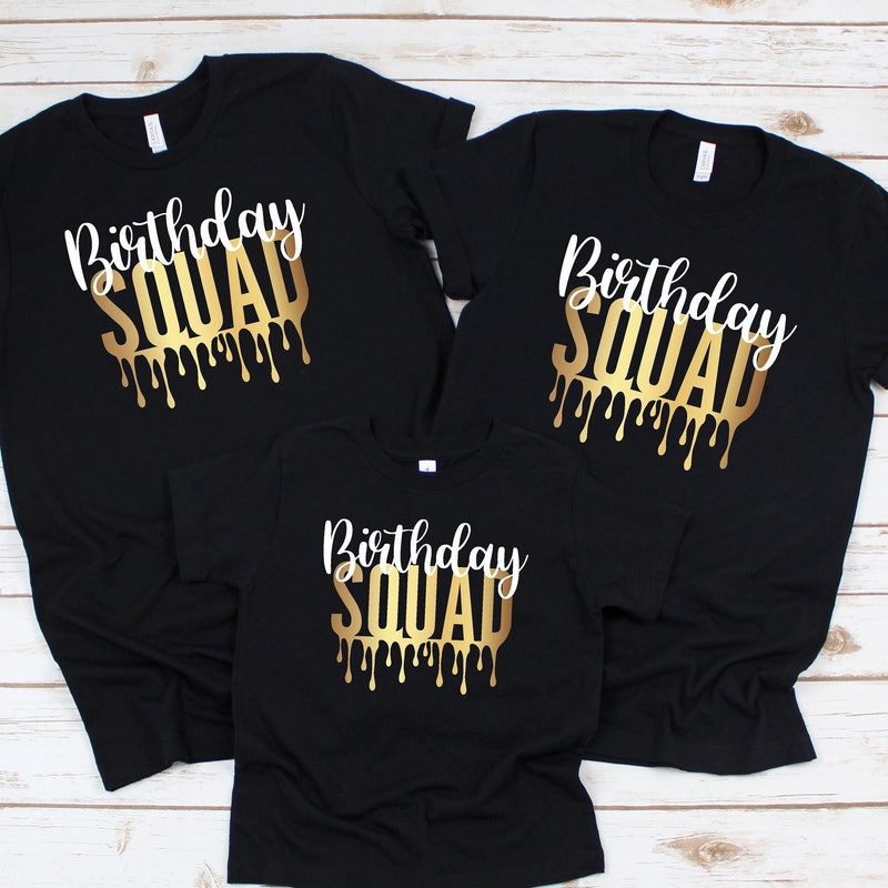 Birthday Squad Shirt - Etsy