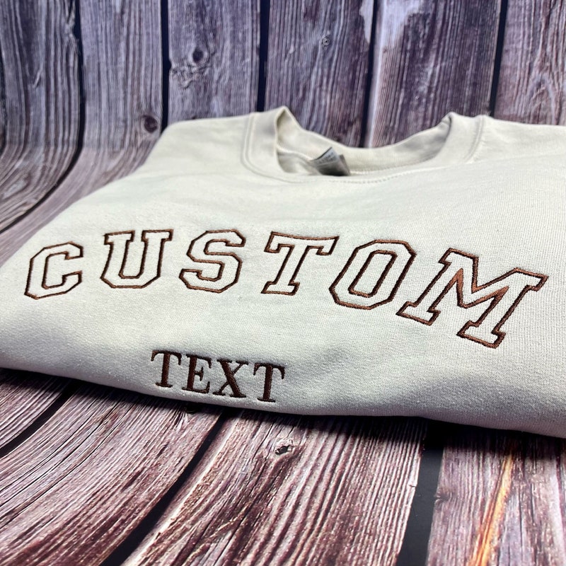 Embroidered Sweatshirt - Etsy