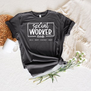 Boho Style Social Worker Mode Shirt, Social Worker Shirt, Social Work T ...