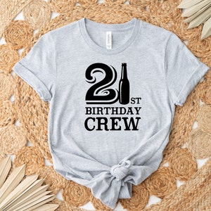 21st Birthday Crew Shirts, 21st Birthday Party Tshirts, 21st Birthday ...