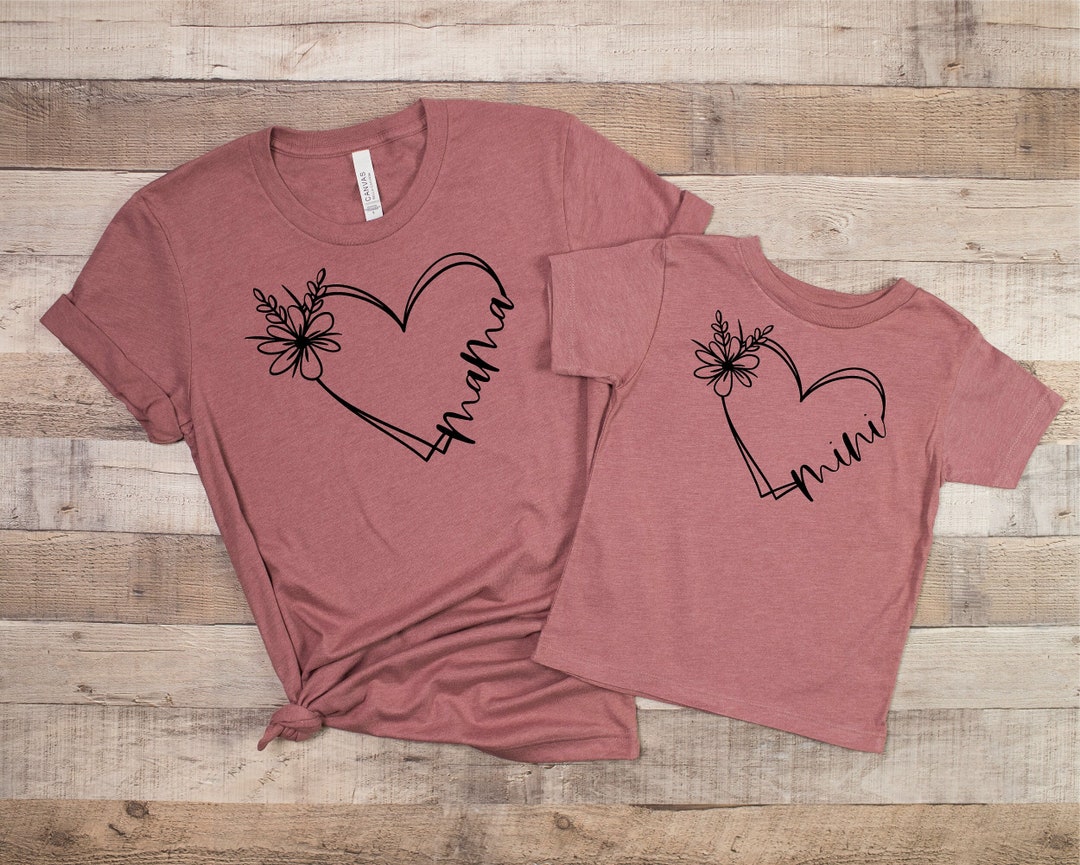 Custom Mother's Day Shirt, Mama and Mini Shirt, Mommy and Me Matching ...