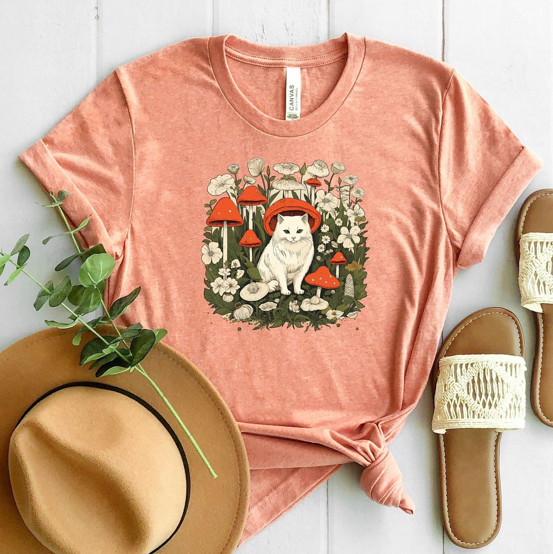 Aesthetic Nature Lover Mushrooms Shirt, Flowers Shirt, Mushroom Shirt ...
