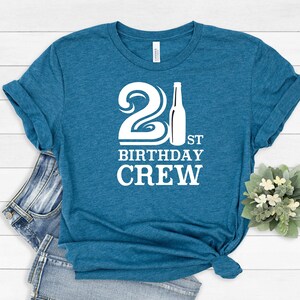 21st Birthday Crew Shirts, 21st Birthday Party Tshirts, 21st Birthday ...