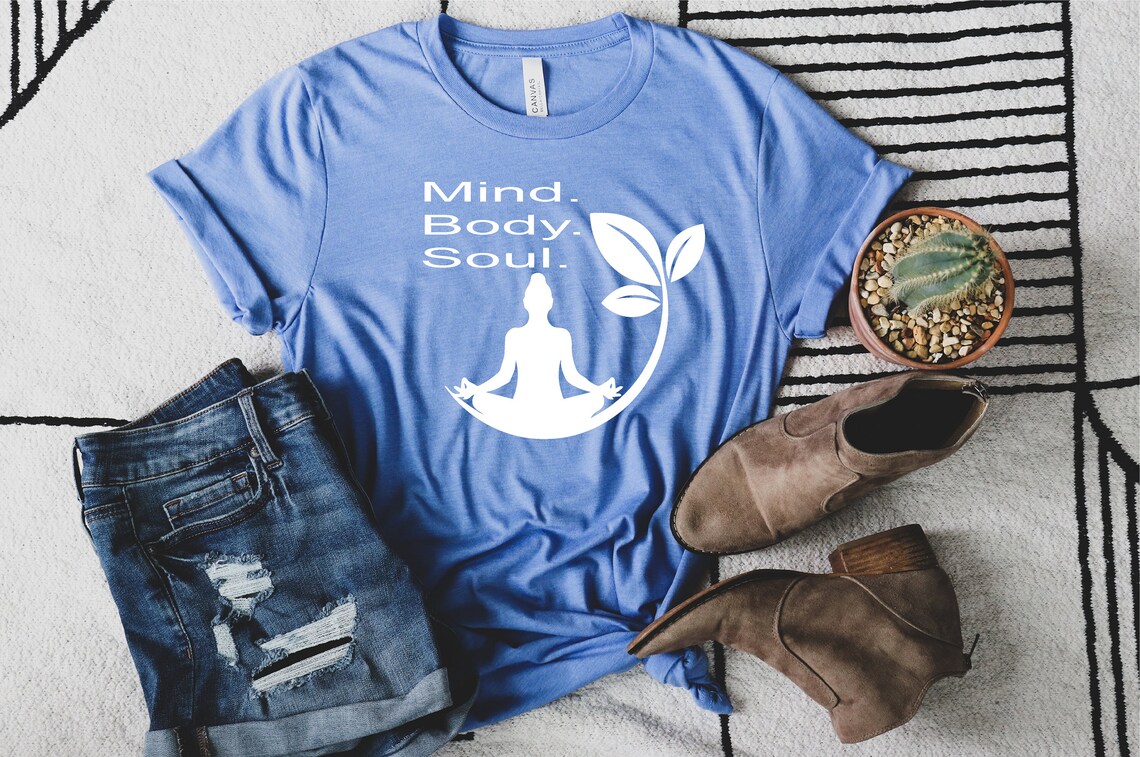 Mind Body Soul Yoga Shirt, Yoga Teacher Gift Shirt, Yoga Shirt,, Yoga ...