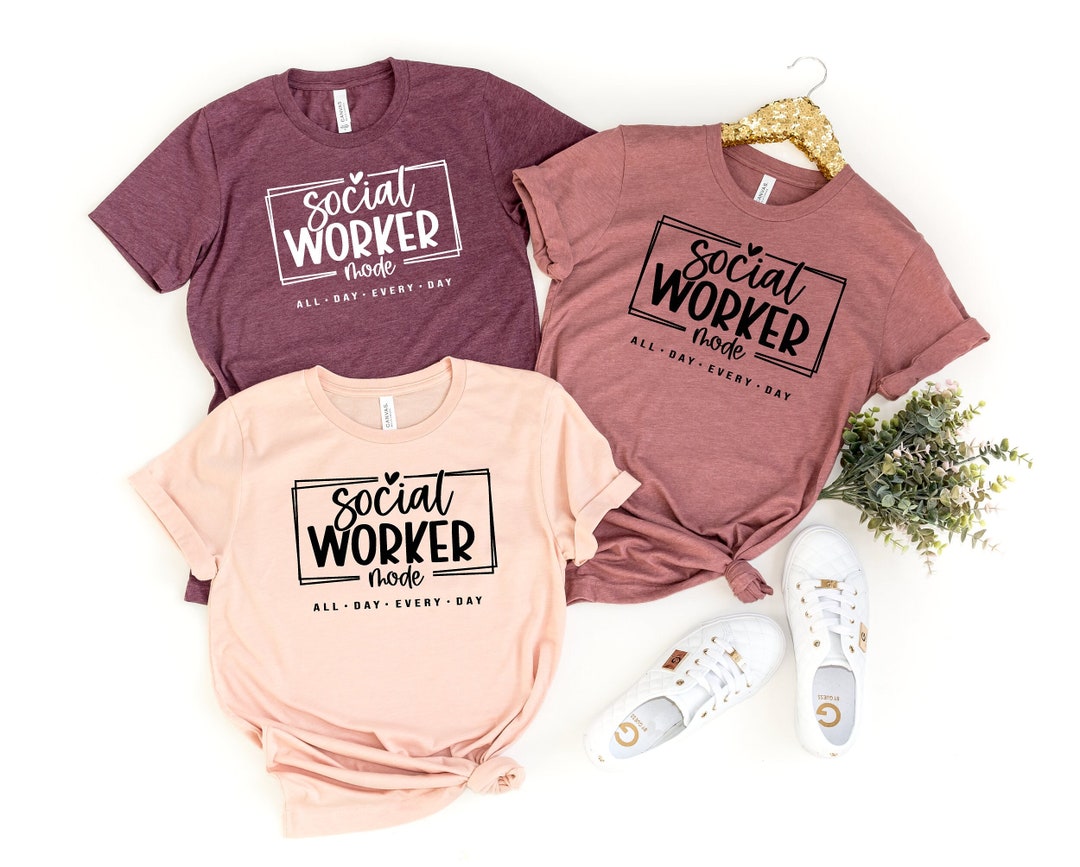 Boho Style Social Worker Mode Shirt, Social Worker Shirt, Social Work T ...