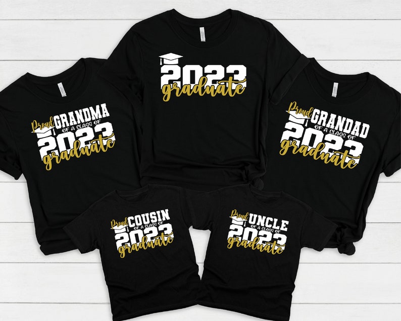 Custom 2023 Graduation Shirts, Custom Proud Family Members of 2023 ...