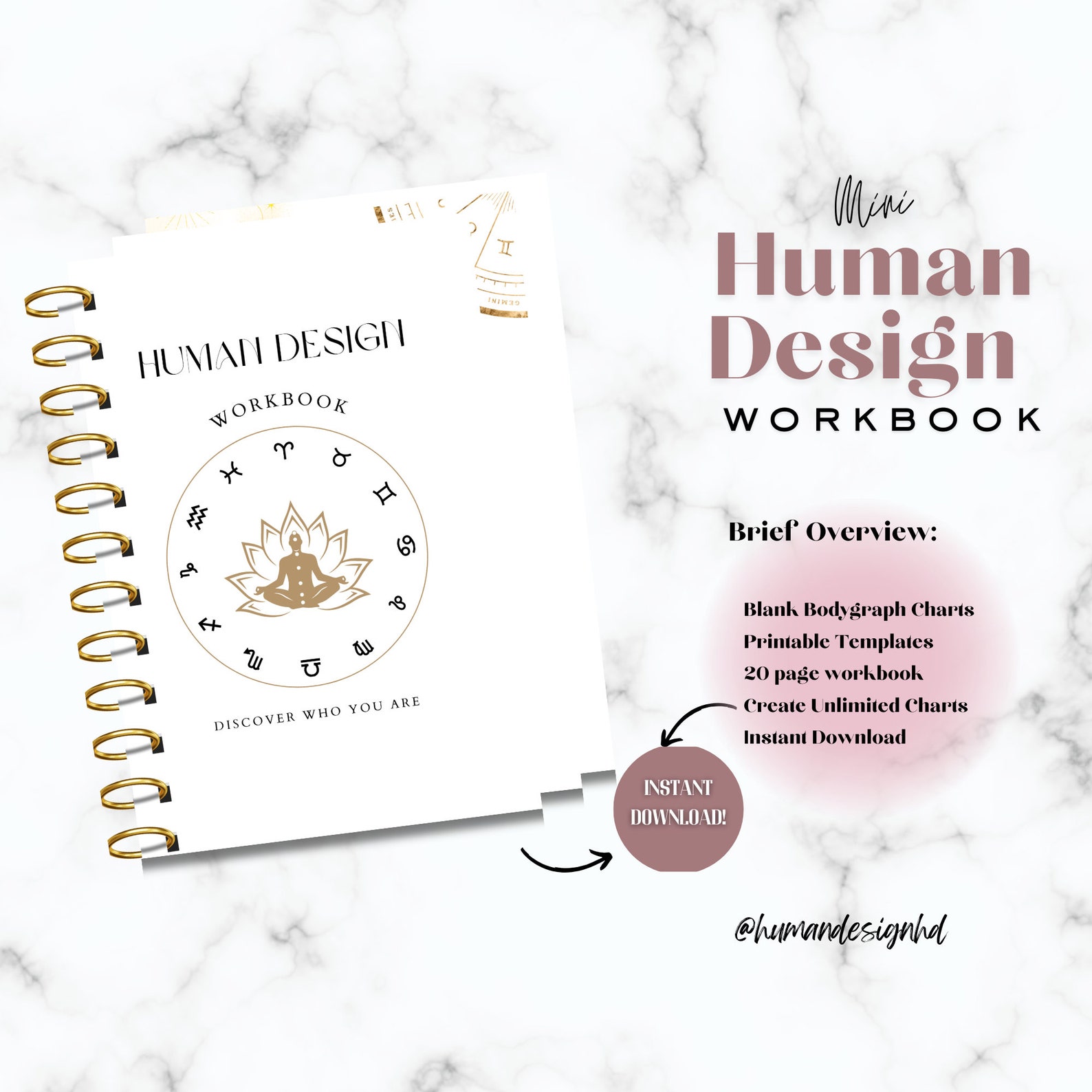 Human Design Workbook | Explore Your Unique Energy and Chart | Journey ...