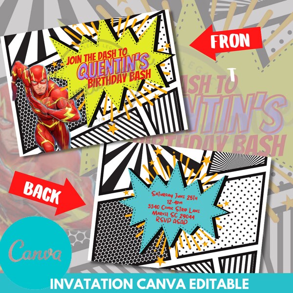 Flash Invitation - Etsy
