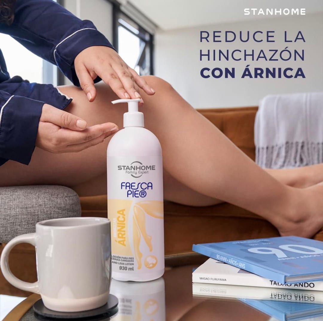 Stanhome Fresca Pie Arnica Tired Feet and Legs Lotion 930ml Locion Fresca Pie Arnica Jumbo Size ...