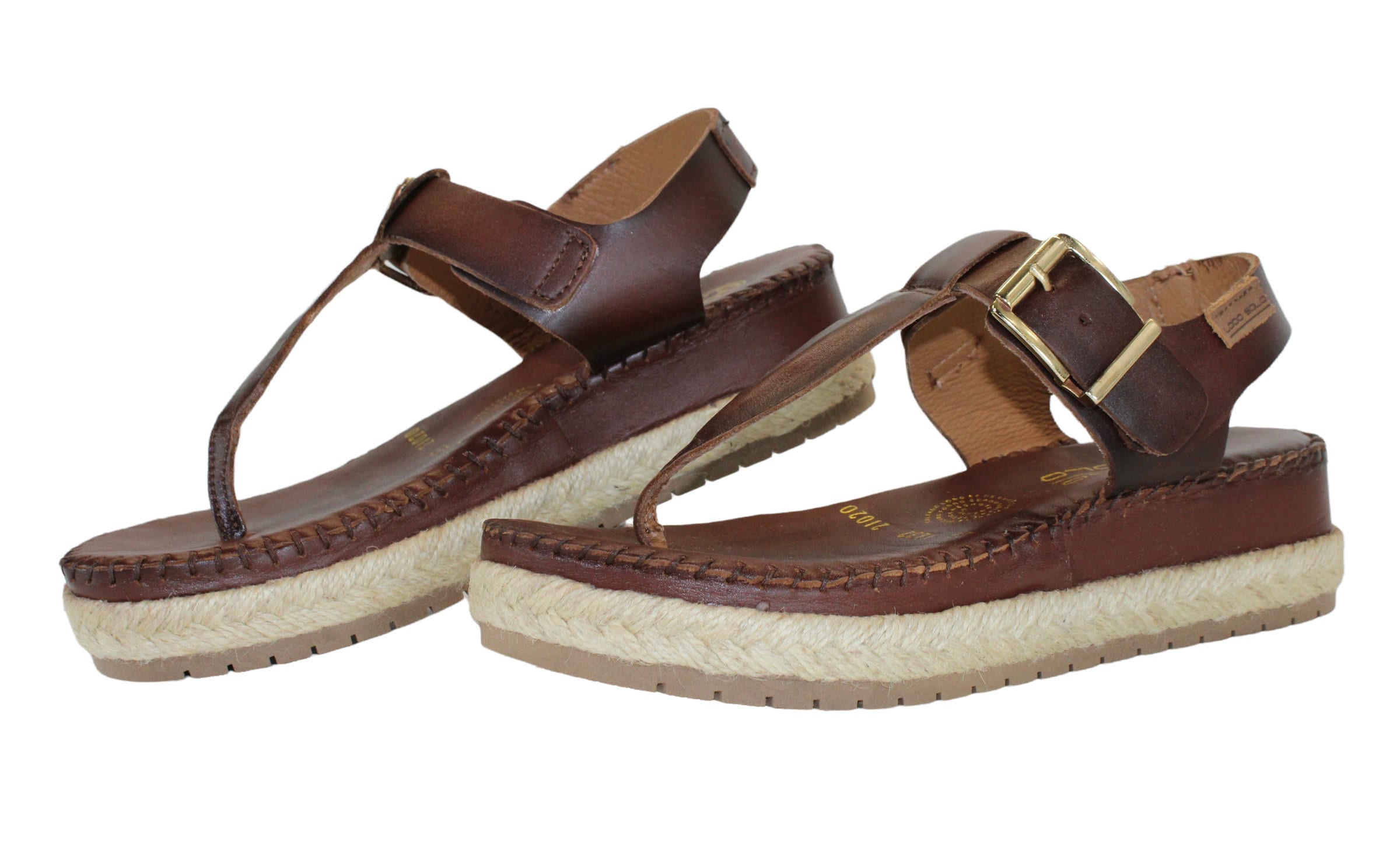 Lobo Solo Leather Platform Sandal Womens Brown Size 8.5 100% Soft ...