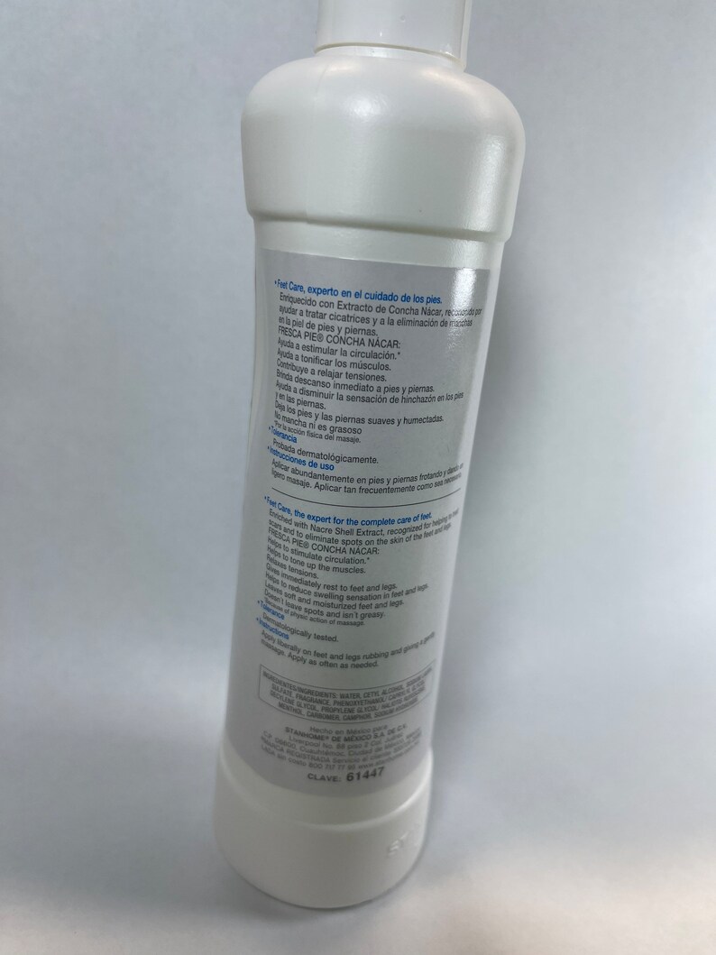 Stanhome Fresca Pie Concha Nácar 300ml Tired Feet Lotion. Fresca Pie ...