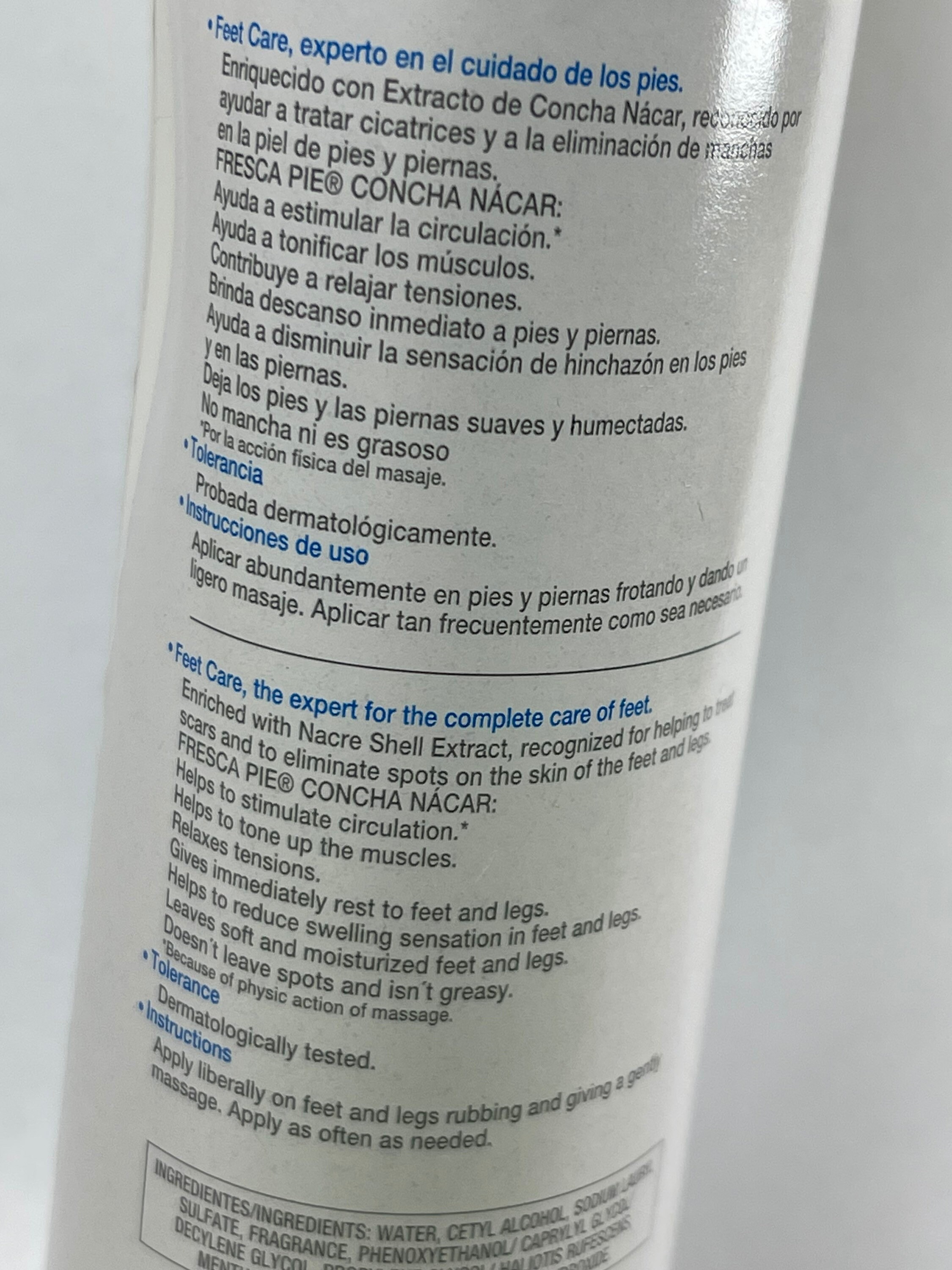 Stanhome Fresca Pie Concha Nácar 300ml Tired Feet Lotion. Fresca Pie ...