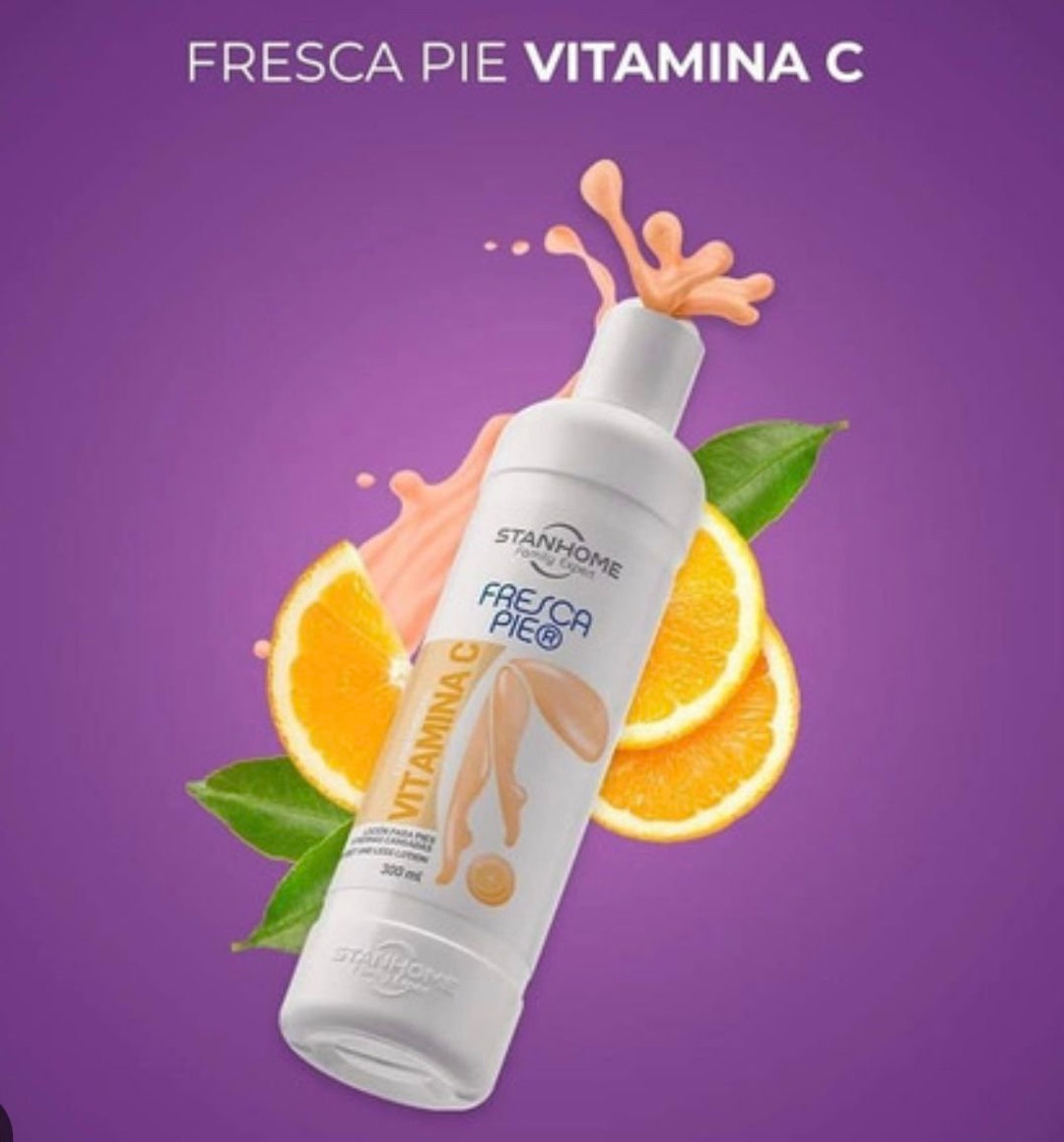 Stanhome Fresca Pie Vitamin C Tired Feet Lotion 300ml/10.14oz Locion ...