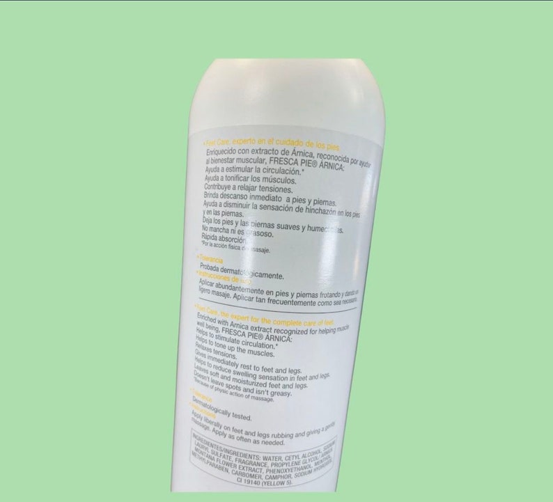 Stanhome Fresca Pie Arnica Tired Feet and Legs Lotion 930ml Locion ...