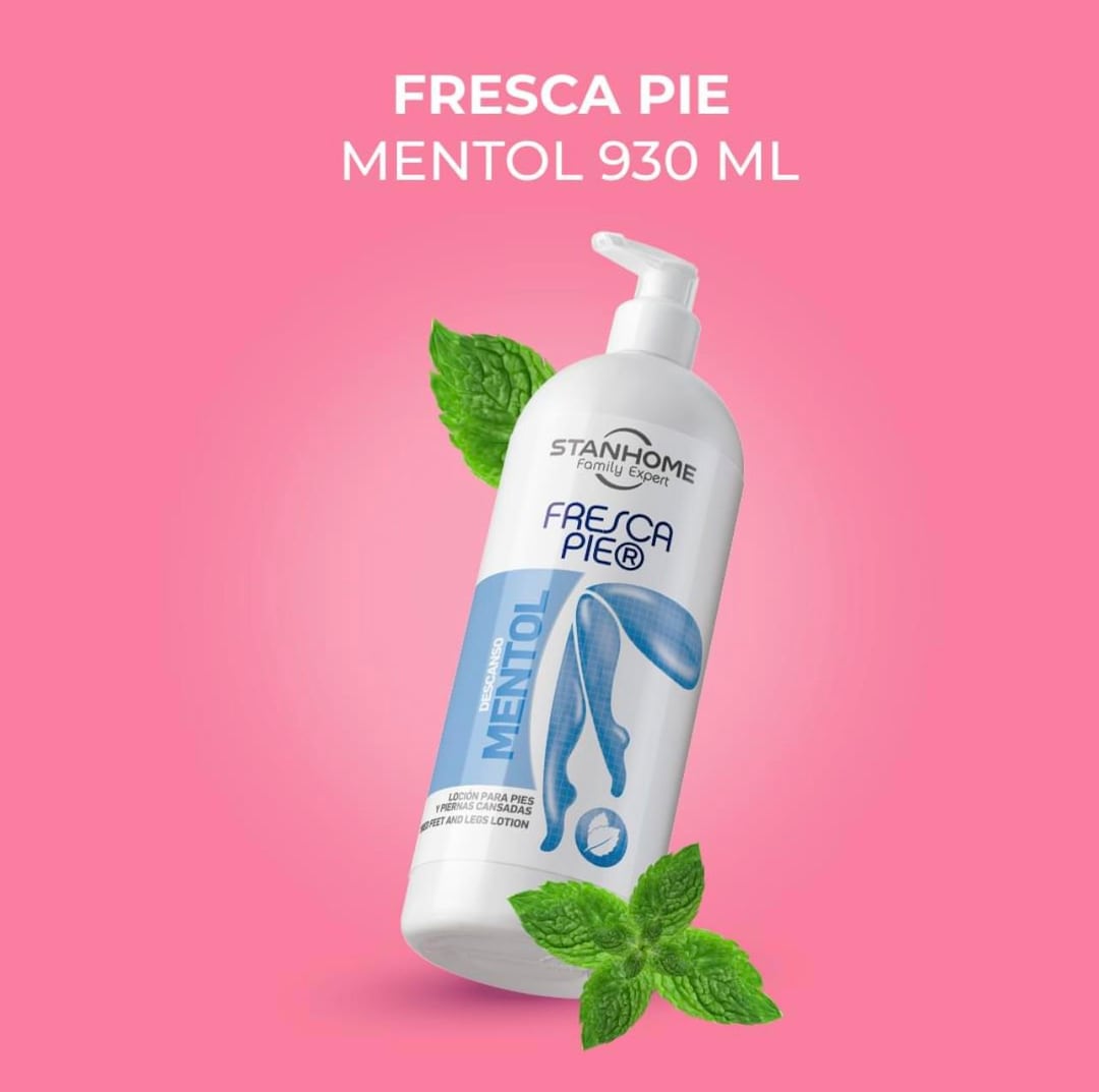 Stanhome Fresca Pie Menthol Tired Feet Lotion 930ml. Fresca Pie De ...