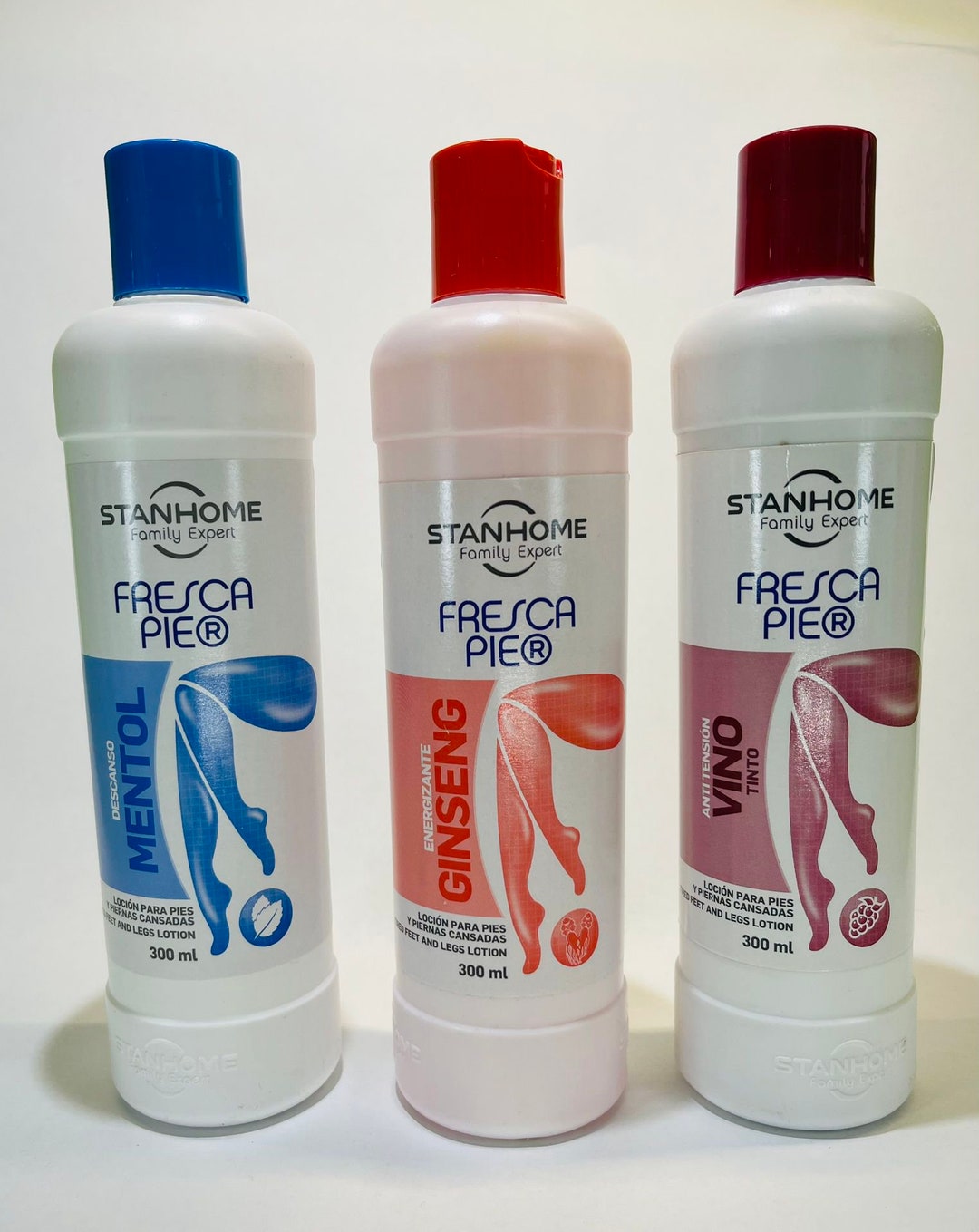 Stanhome Fresca Pie Bundle of 3 Bottles Vino Tinto, Ginseng, Menthol ...