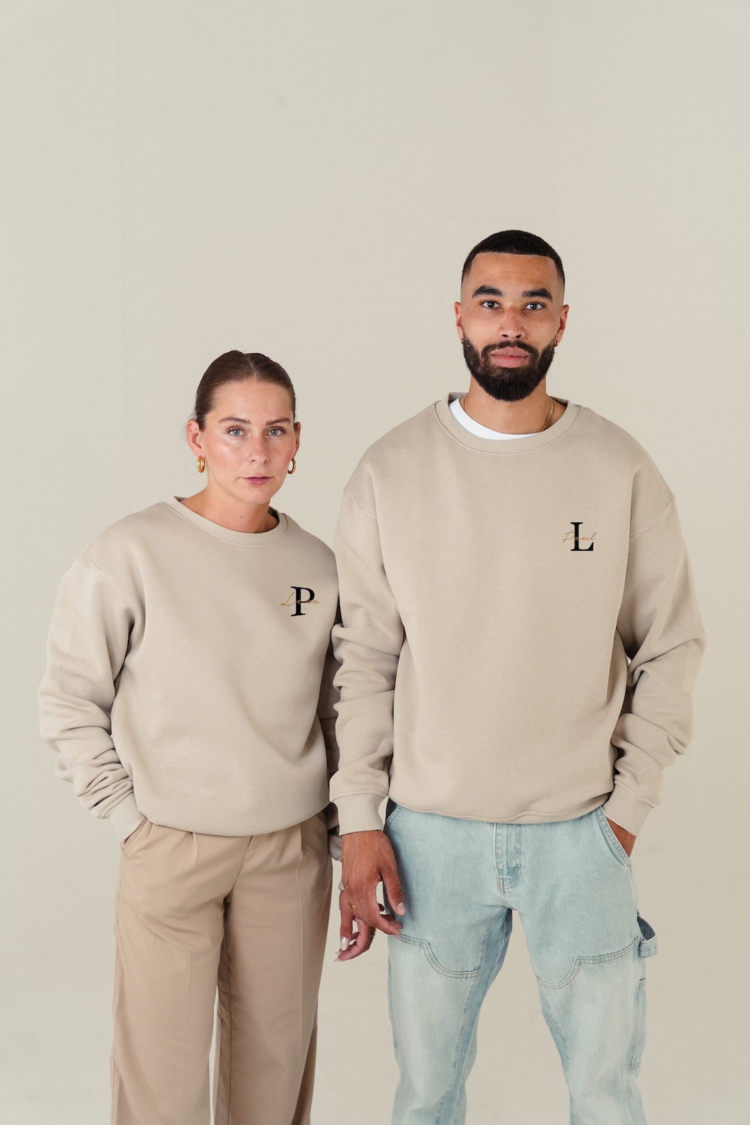 Partner Sweater With Letter Name Combination Partner Sweater Partner ...