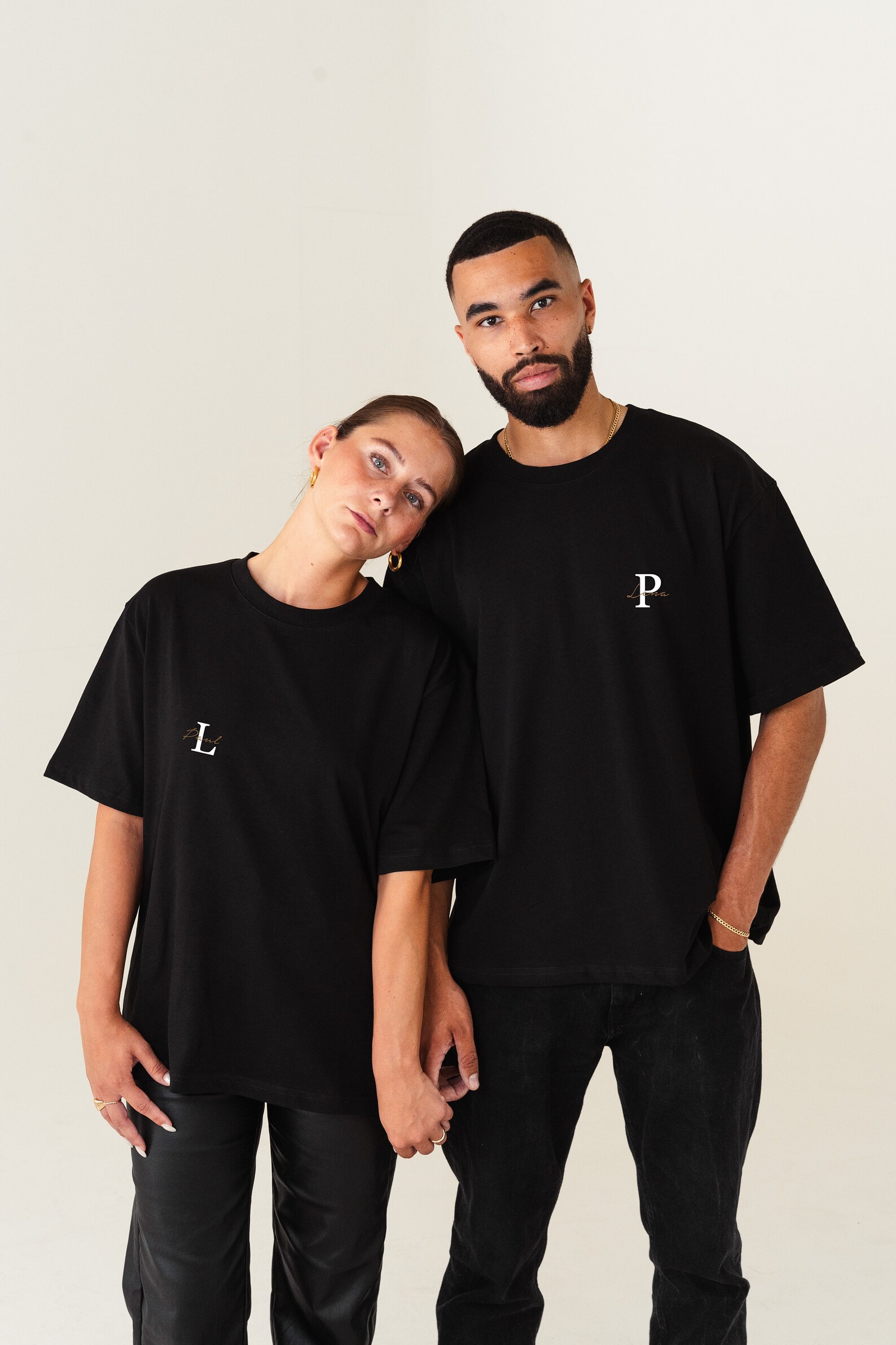 Partner T-shirts With Letters and Names | Matching T-shirts | Partner T ...