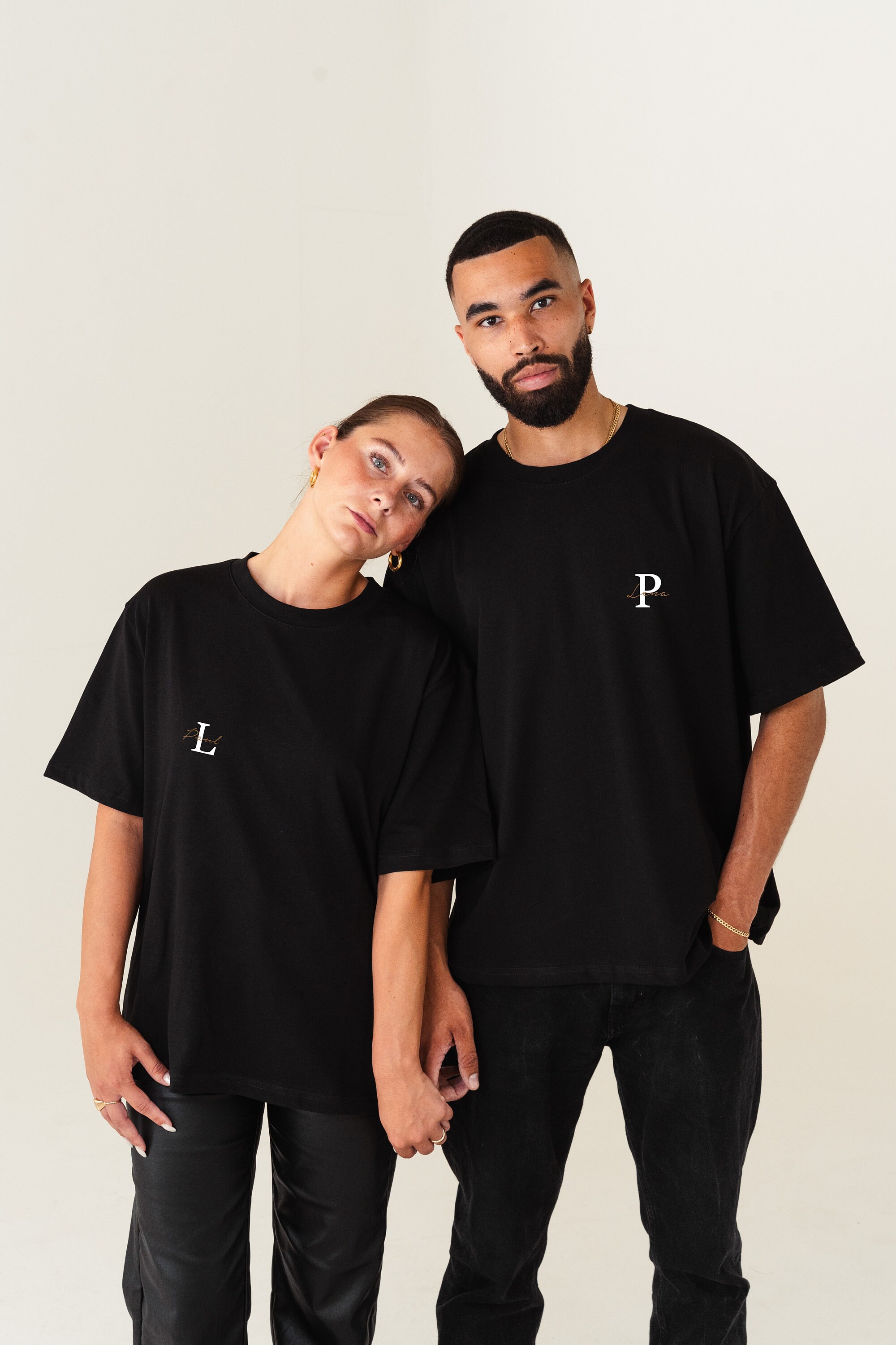 Partner T-shirts With Letters and Names | Matching T-shirts | Partner T ...