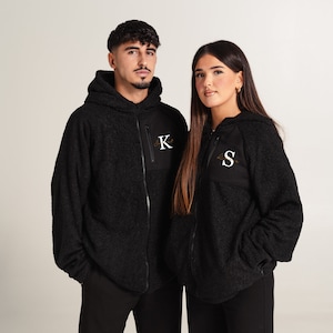 Teddy Zipper Partner Jackets With Letter Name Combo | Partner Jackets ...