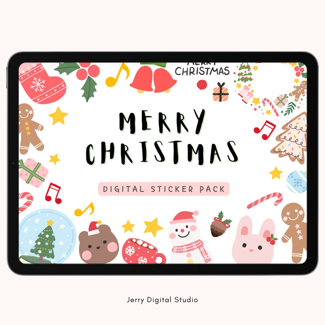 Christmas Digital Stickers | Goodnotes Planner, iPad (PNG) - Etsy