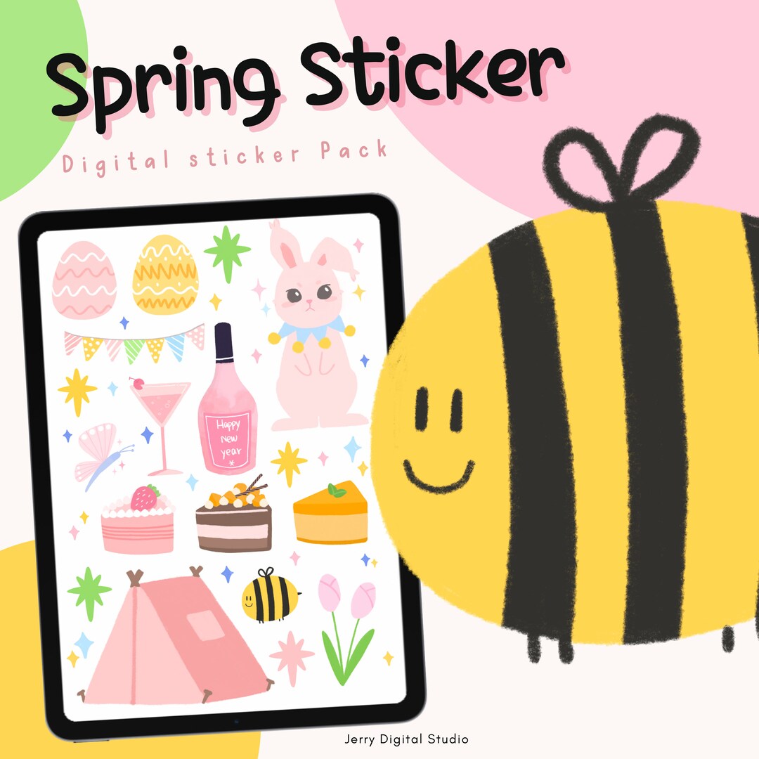 Goodnotes Digital Sticker|cute Planner Stickers |spring Digital ...