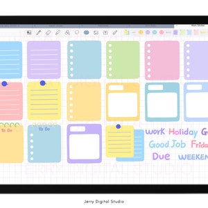 Work Digital Stickers | Goodnotes Sticker | Cute Sticker | Planner ...