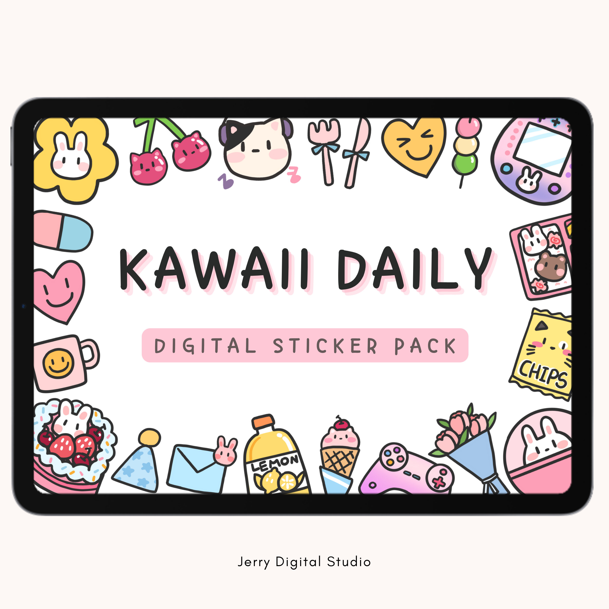 Kawaii Daily Digital Stickers |goodnotes Digital Sticker |cute Daily ...