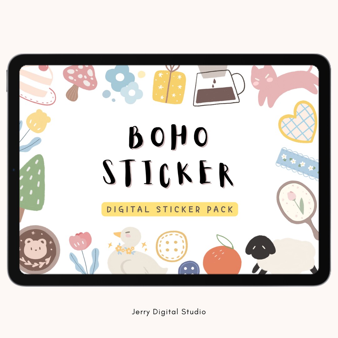 Cute Digital Sticker | Hobo Digital Sticker Bundle | Cute Sticker ...