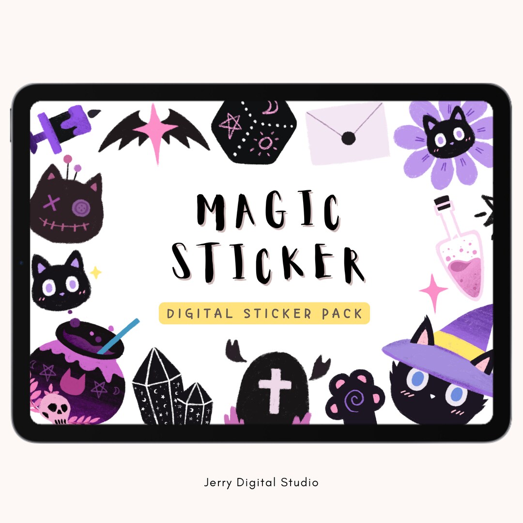 Magic Digital Stickers |goodnotes Digital Sticker |kawaii Sticker ...