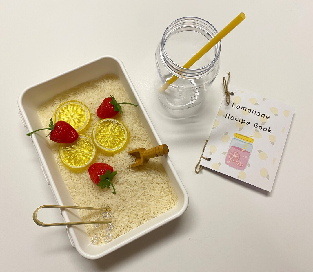 Strawberry Lemonade Stand Sensory Bin. Learning Sensory Busy Toy ...