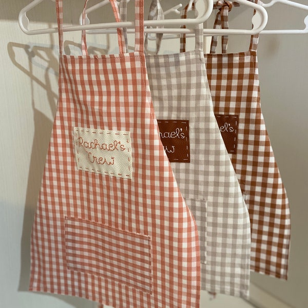 Gingham Apron - Etsy