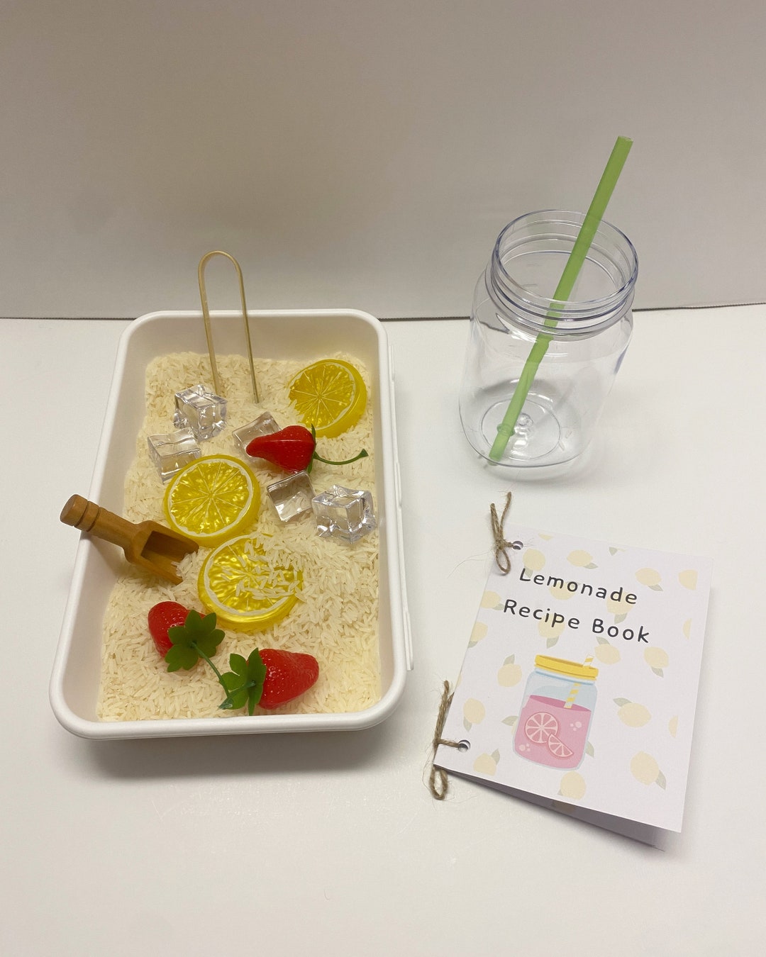 Strawberry Lemonade Stand Sensory Bin. Learning Sensory Busy Toy ...