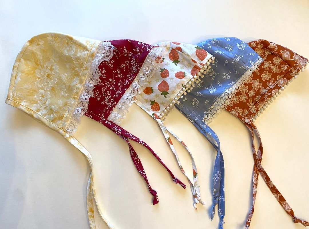 NEW PRINTS Customizable Handmade Bonnet for Girl Baby Toddler Children ...
