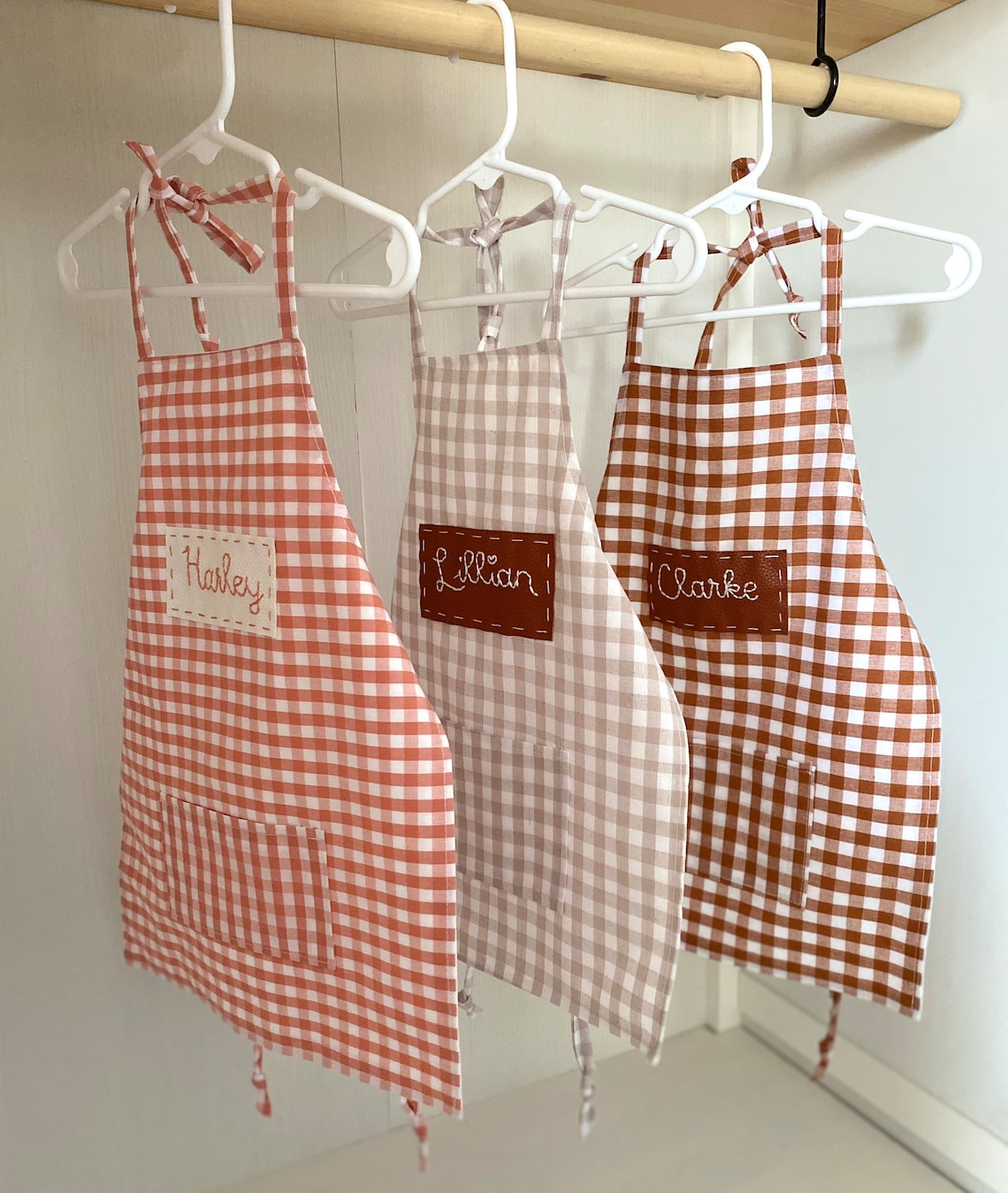 NEW COLORS Personalized Hand-embroidered Name HANDMADE Apron - Etsy