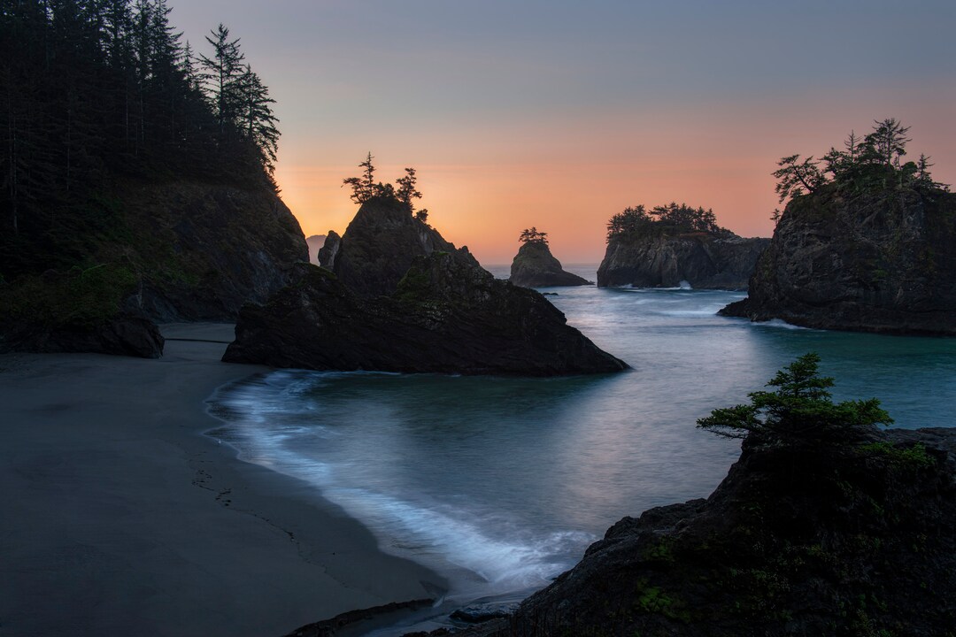Secret Beach Oregon Sunrise Fine Art Print/canvas/metal Wall Art - Etsy