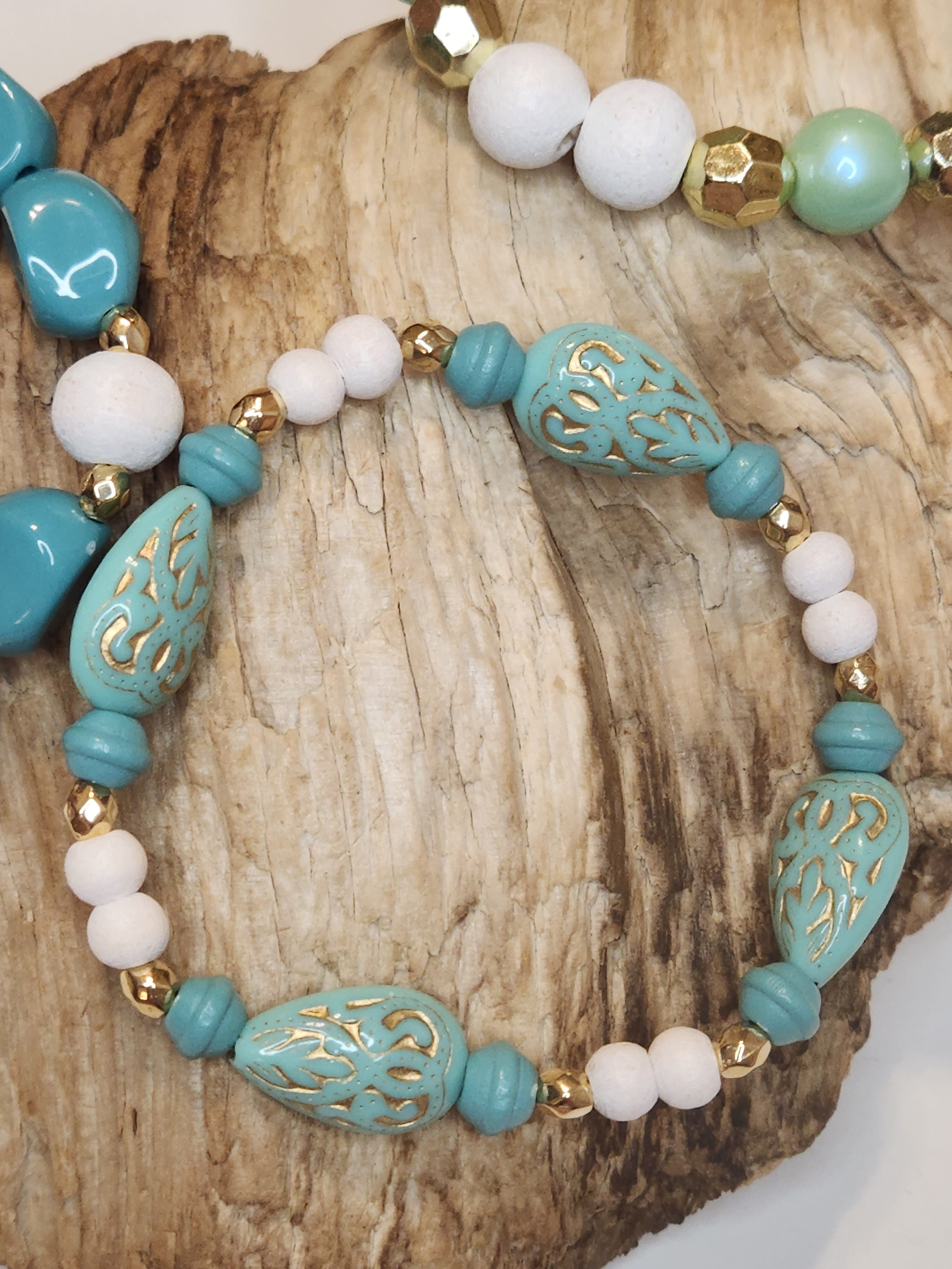 Stackable Boho Bracelets for Her, Handmade Beaded Boho Bracelets ...