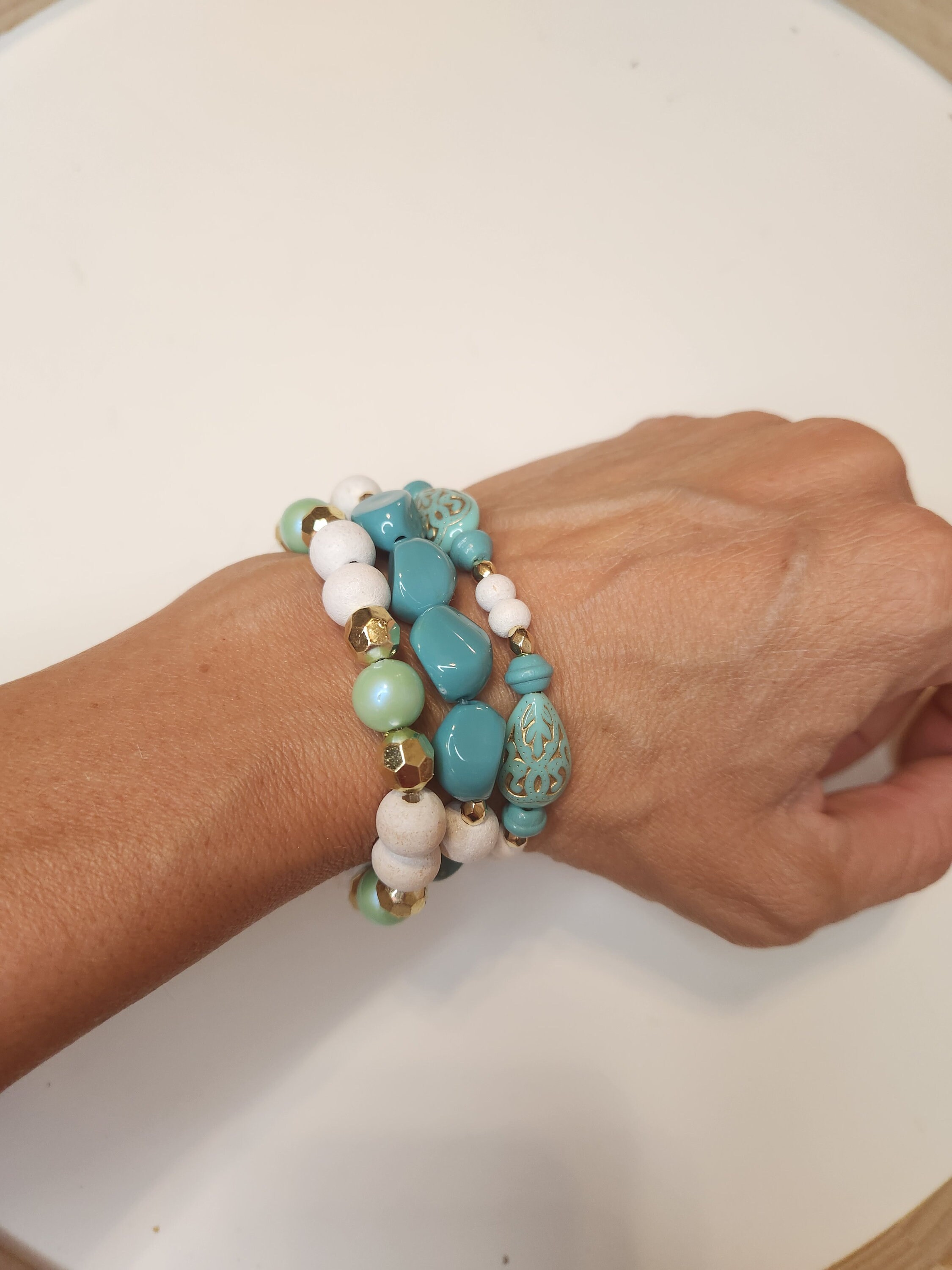 Stackable Boho Bracelets for Her, Handmade Beaded Boho Bracelets ...