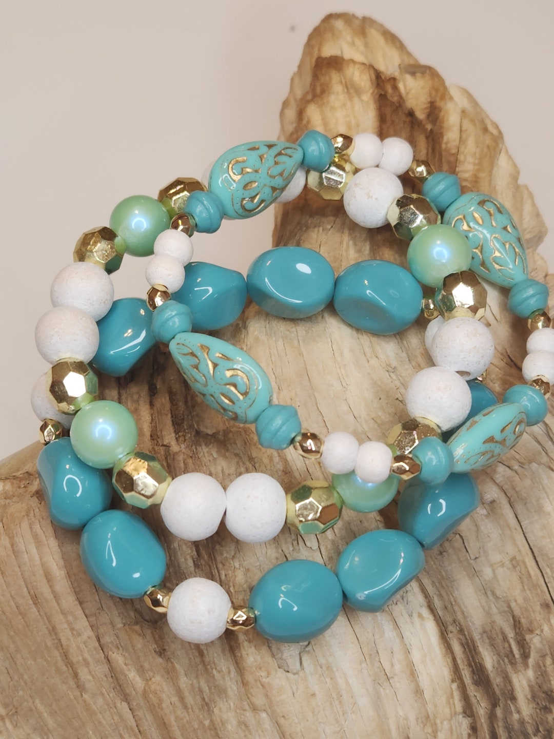 Stackable Boho Bracelets for Her, Handmade Beaded Boho Bracelets ...