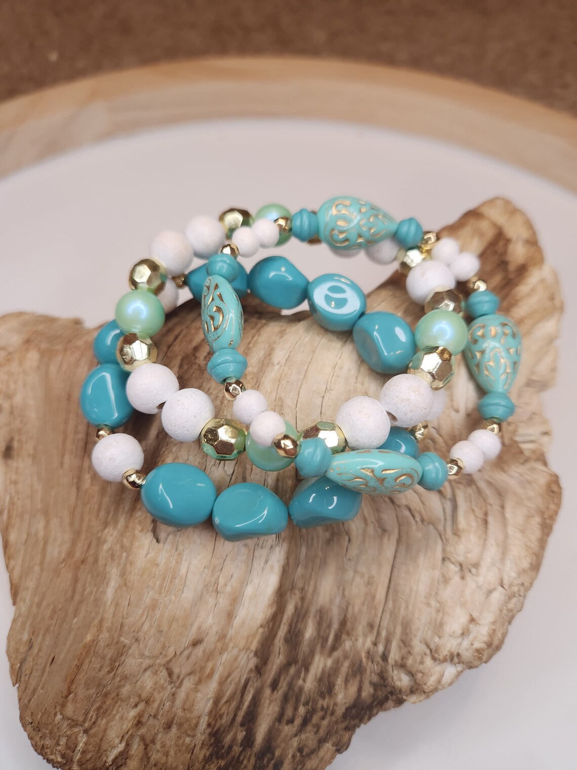 Stackable Boho Bracelets for Her, Handmade Beaded Boho Bracelets ...