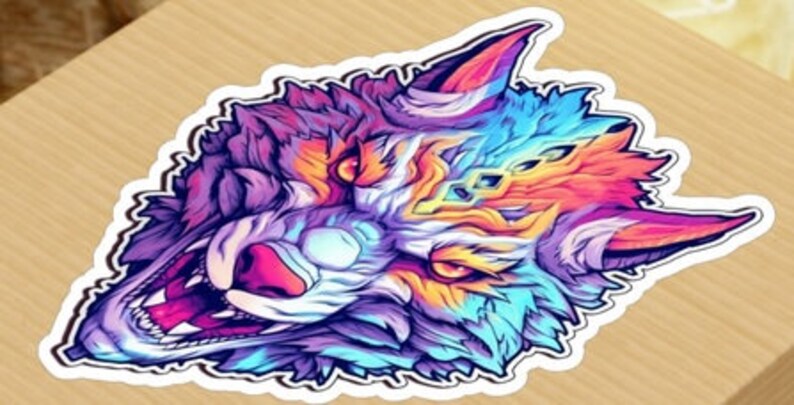 10 Colorful Sticker Designs for Purchase to Download and Print and Sell ...