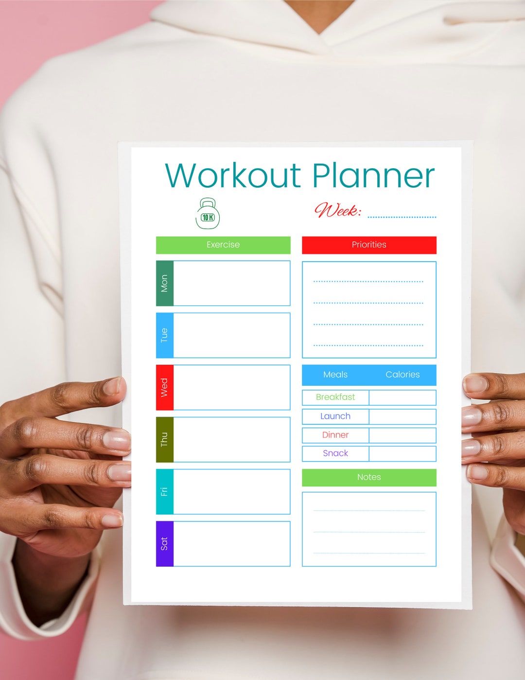 Workout Tracker Workout Log workout Schedule instant Download - Etsy