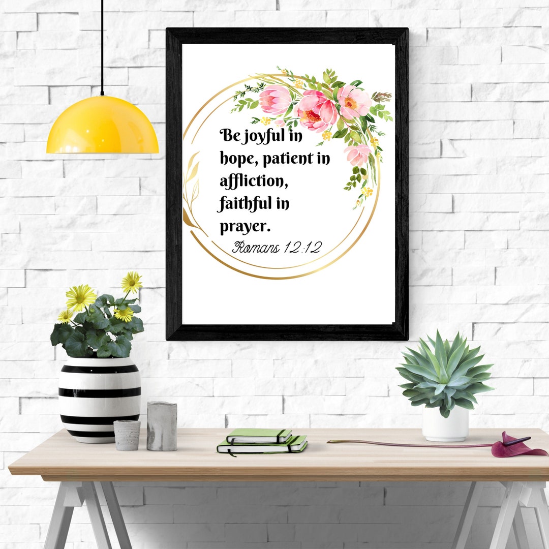 SCRIPTURE Word ART, BIBLE Verse Poster, Digital Wall Art, Bible Quote ...