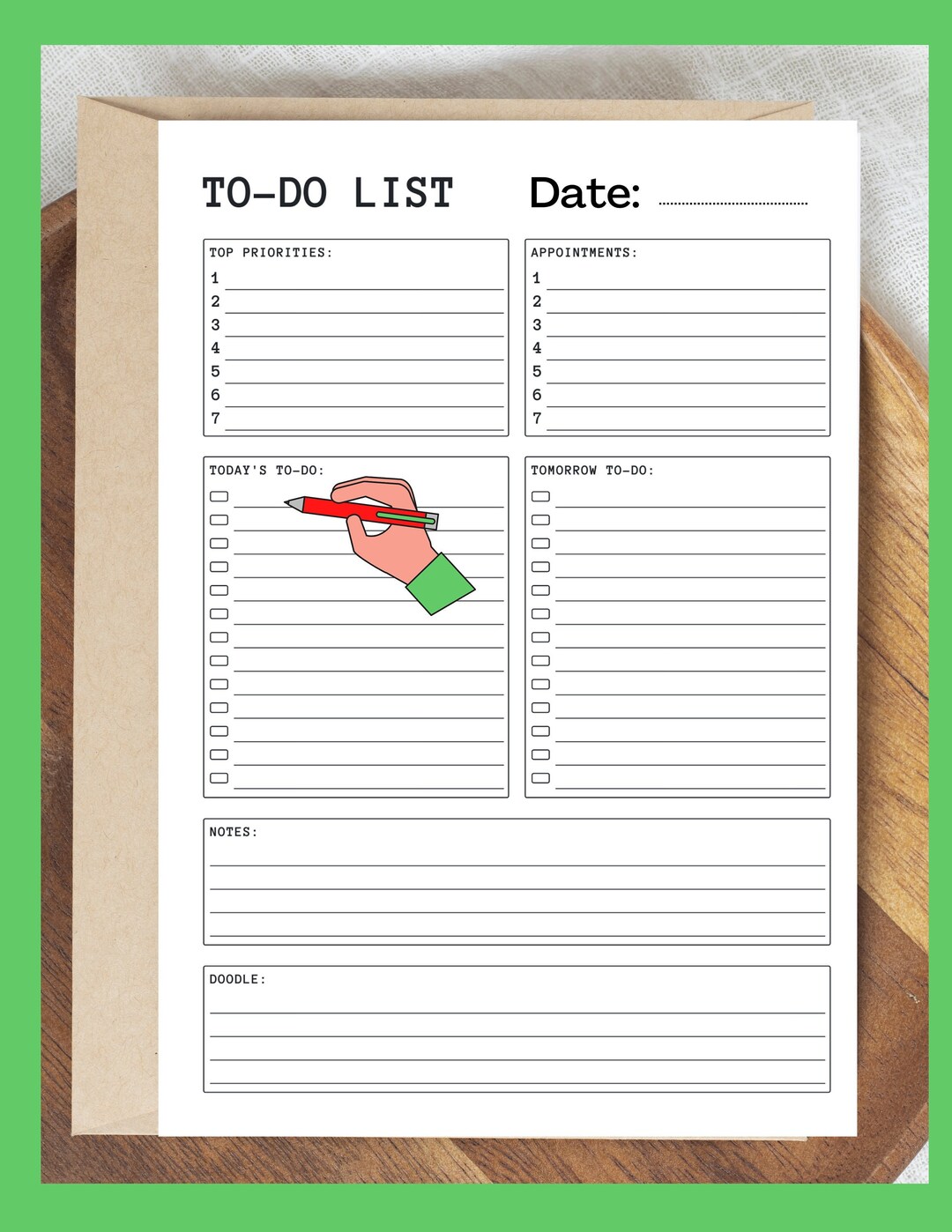 To Do List Shopping List Printable to Do List - Etsy