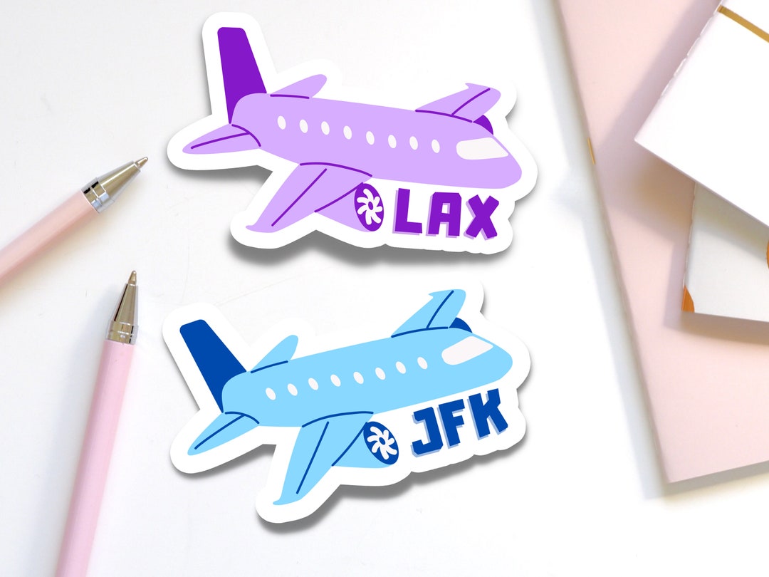 Airport Code Customized Sticker for Flight Attendants | Personalized ...