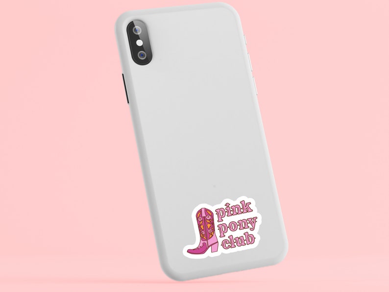 Pink Pony Club Sticker for Water Bottle Cute Cowgirl Decal - Etsy