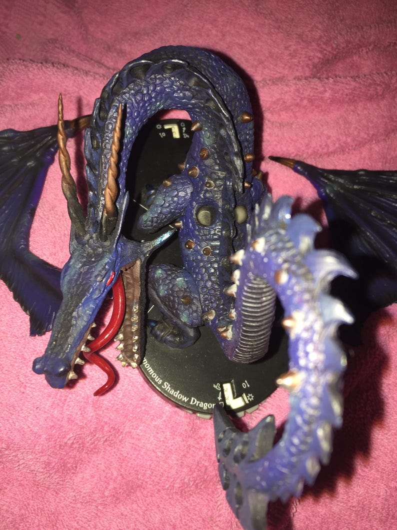 Venomous Shadow Dragon Mage Knight Titan D&D Figure - Etsy