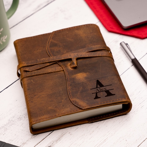 Personalized Leather Journal Notebook Refillable Leather - Etsy