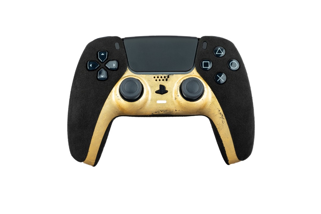 Exclusive 24k Gold Leaf Alcantara PS5 Wireless Controller in - Etsy